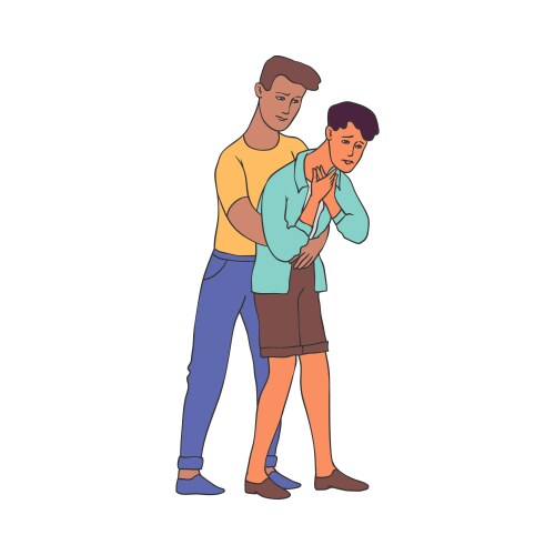 Heimlich Maneuver First Aid Guide – Royalty-Free Vector | VectorStock