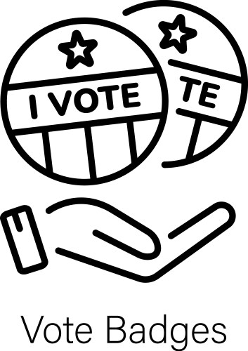 Peace vote Royalty Free Vector Image - VectorStock