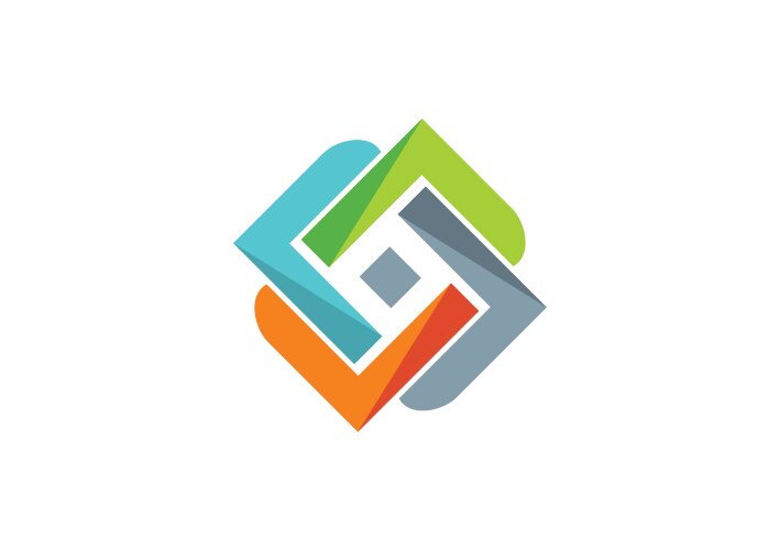 Building construction shape company logo Vector Image