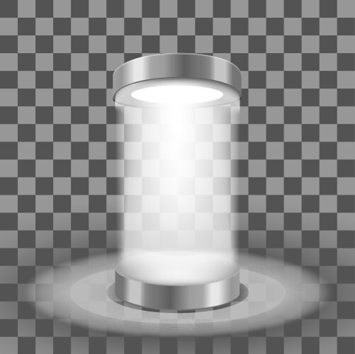 3d wood round podium product display pedestal Vector Image