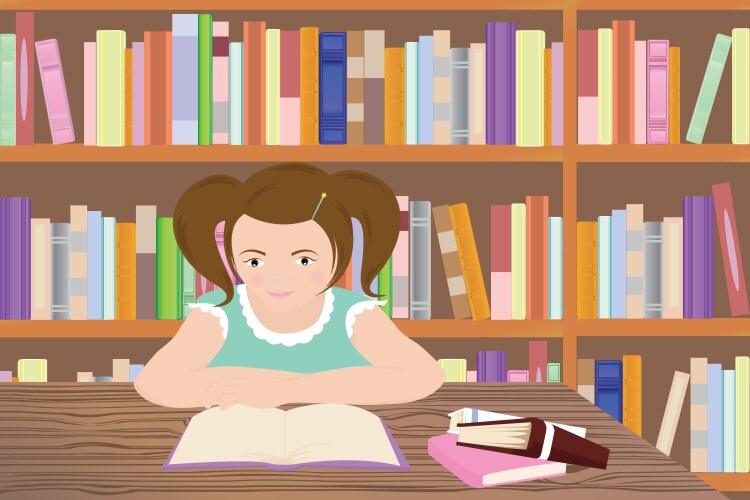 Girl Studying Vector Images (over 62,000)