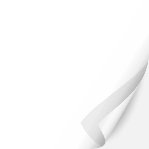 Curled paper corner a4 with transparent background