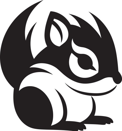 Chipmunk logo for website app Royalty Free Vector Image
