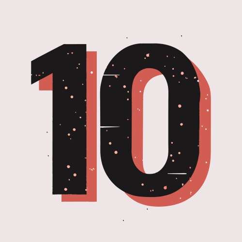 Number design Royalty Free Vector Image - VectorStock