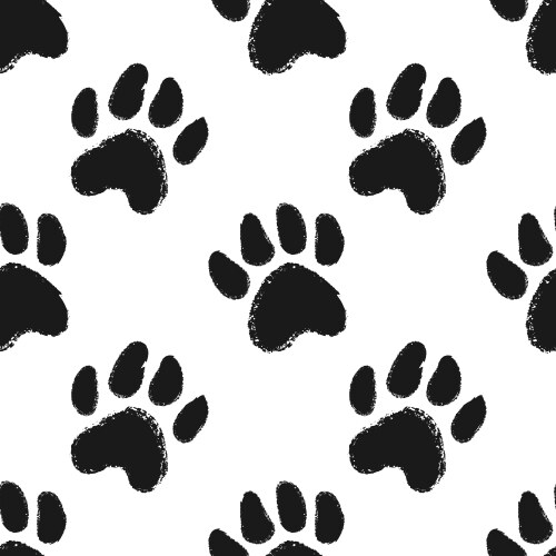 Paw Prints Seamless Pattern Vector Images (over 7,800)