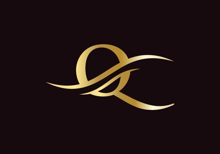 Gold monogram crown logo initial letter r Vector Image