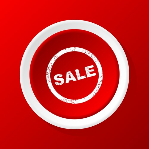 Red circle icon eps10 Royalty Free Vector Image