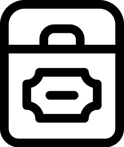 Blush icon thin linear style design isolated Vector Image