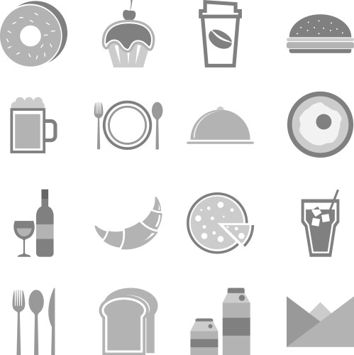 Cafe food Royalty Free Vector Image - VectorStock