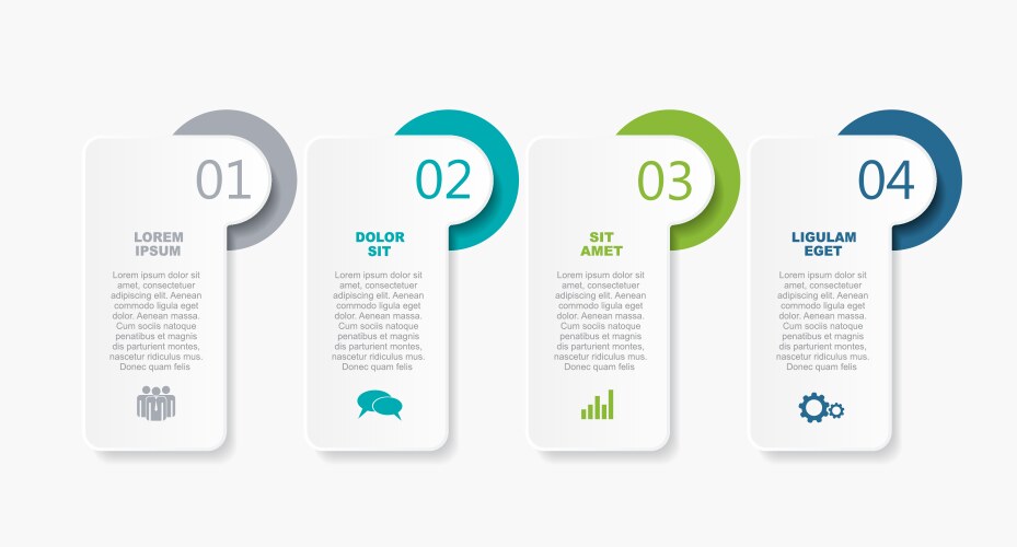 Consumerism factors infographic template Vector Image