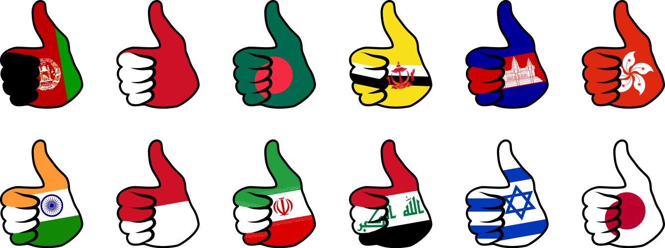 Like flag Royalty Free Vector Image - VectorStock