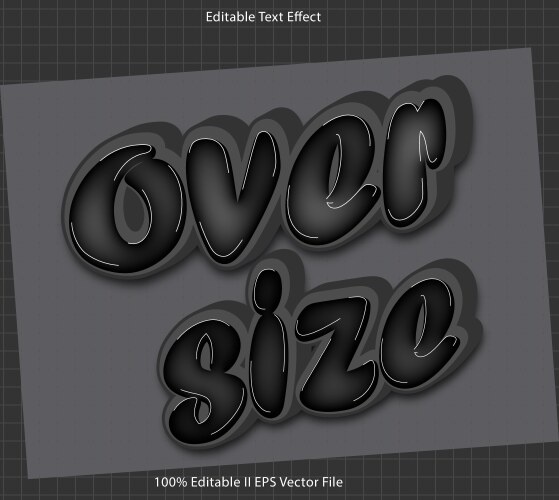 Legend editable text effect 3d emboss gradient Vector Image