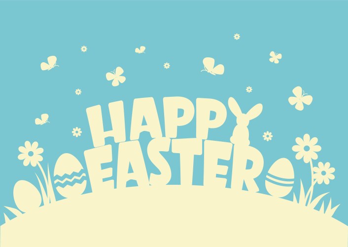Happy easter background Royalty Free Vector Image