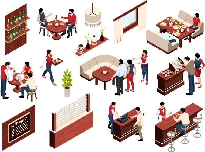 Isometric Restaurant Vector Images (over 34,000)