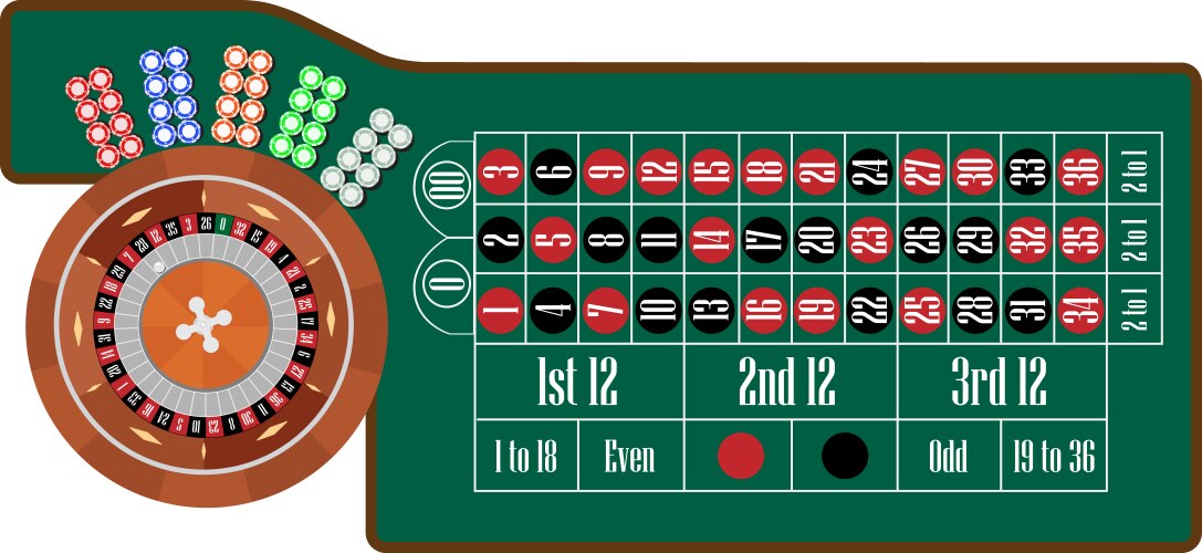 Roulette Table Vector Images (over 3,100)