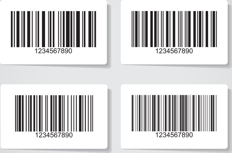 Barcode label element Royalty Free Vector Image
