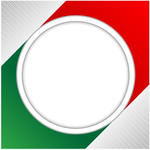 Italian flag ribbon frame Royalty Free Vector Image