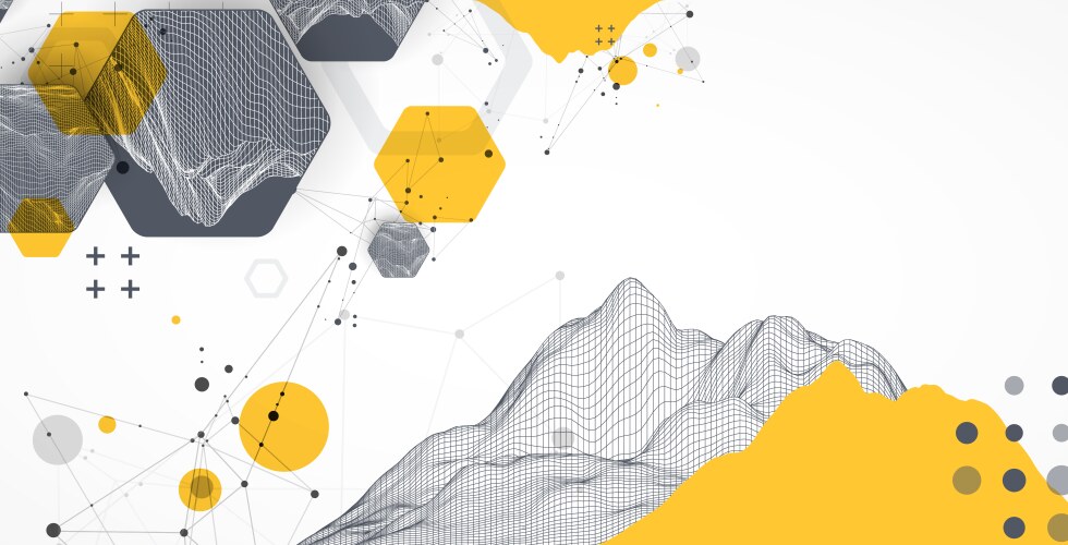 Modern science technology abstract background Vector Image