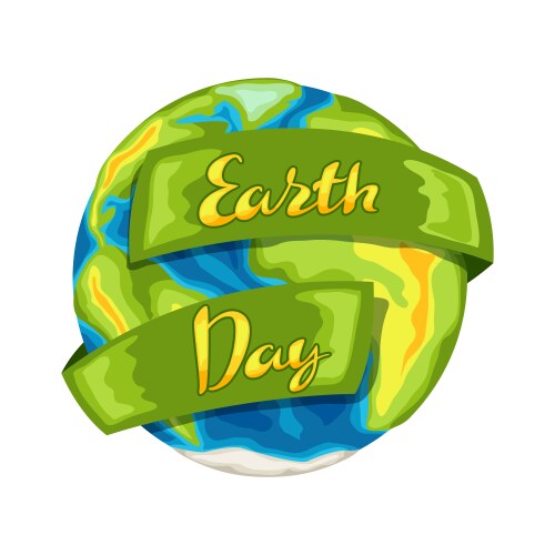 Happy earth day seamless pattern Royalty Free Vector Image