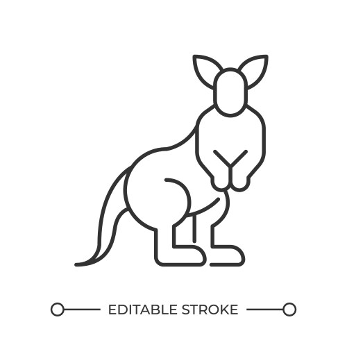 Kangaroo Outline Vector Images (over 2,200)