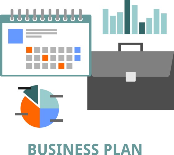 Business development plan Royalty Free Vector Image