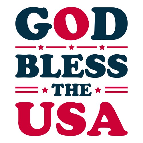 God-bless-the-usa-t-shirt-design-61 Royalty Free Vector