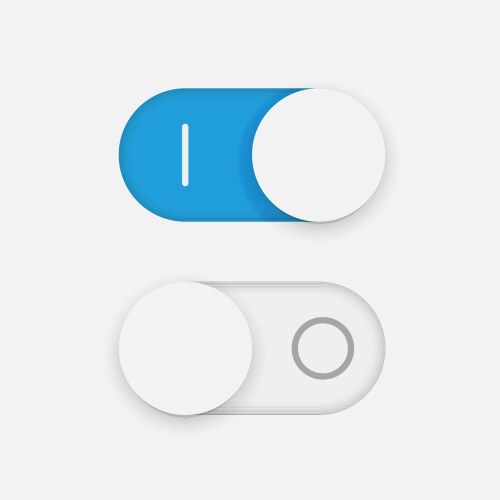 On Off Slider Mobile Ui Toggle Vector Images (over 950)