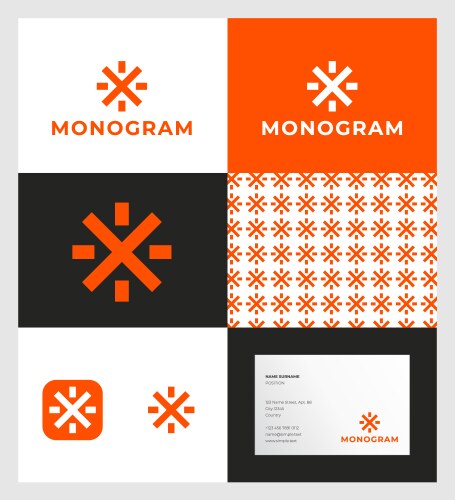 Snowflake Monogram Vector Images (over 1,700)