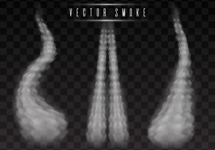 Smoke from military rocket launch Royalty Free Vector Image