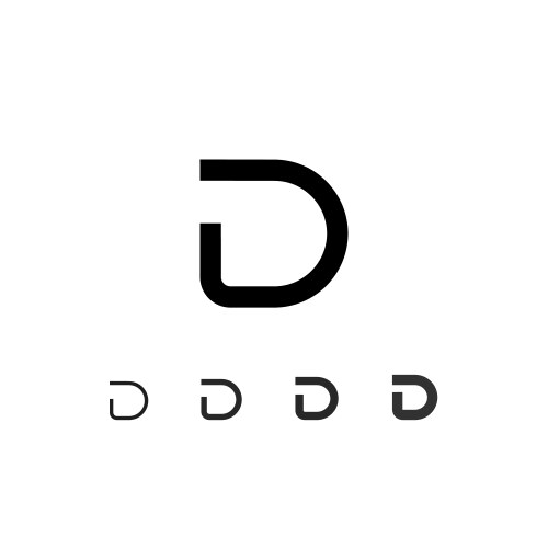 Letter D Bold Vector Images (over 2,000)