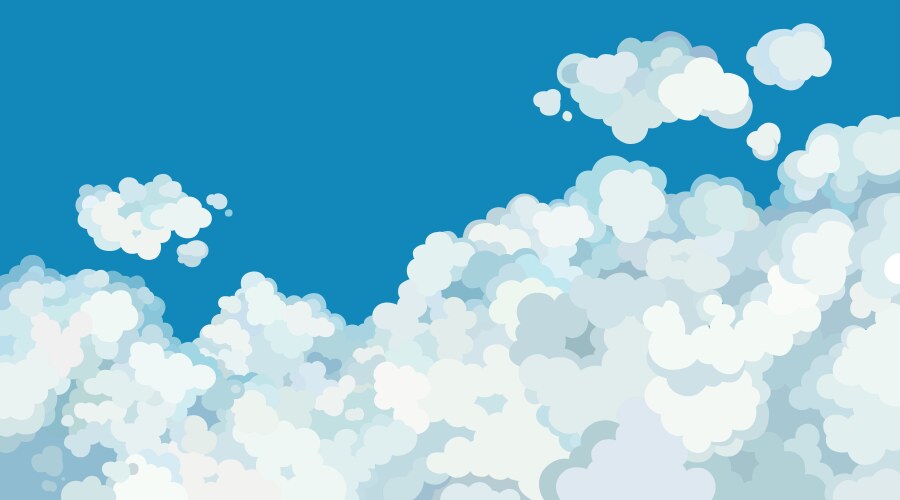 Star on night sky with cloud hand drawing Vector Image