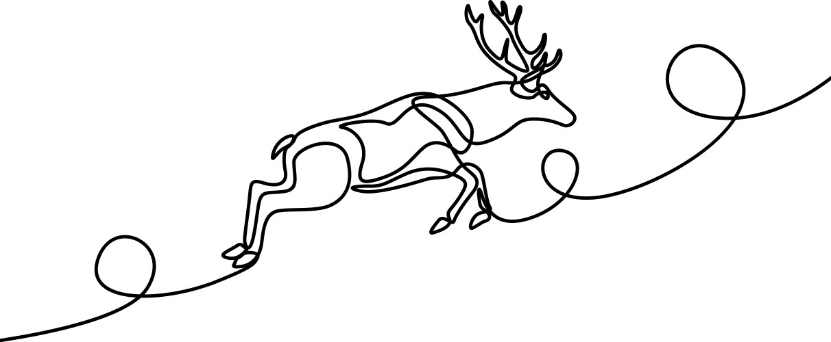 Elk Outline Vector Images (over 3,400)