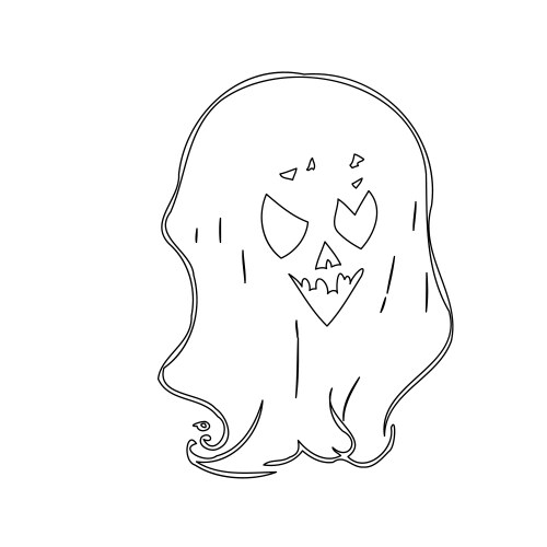 Ghost Sketch Vector Images (over 9,800)