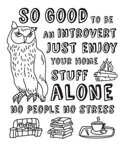 Extrovert introvert and ambivert metaphor Vector Image