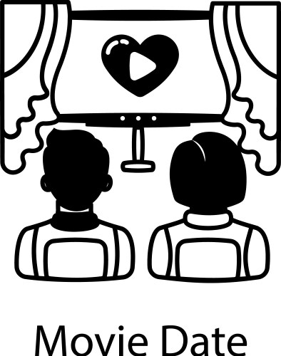 Movie Date Vector Images (over 3,100)