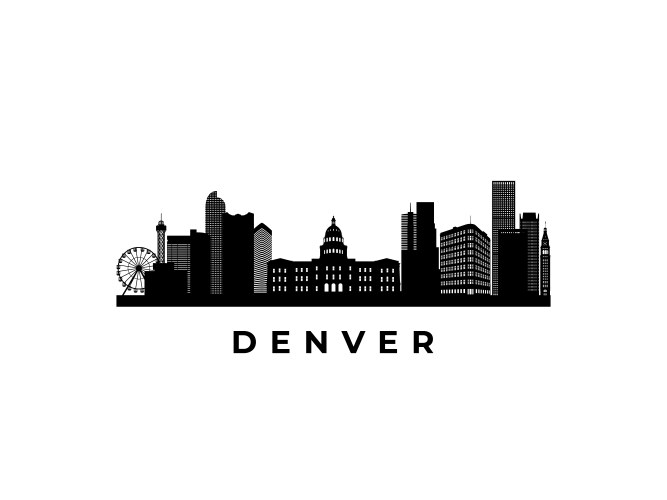 Denver Skyline Vector Images (over 240)