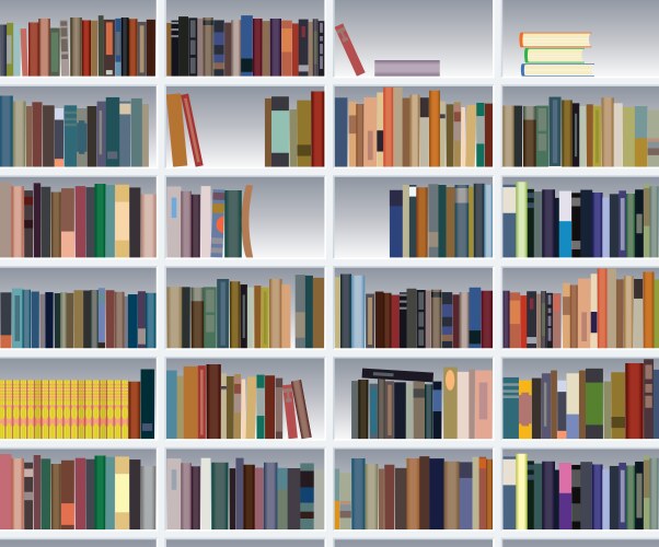Bookcase Royalty Free Vector Image - VectorStock