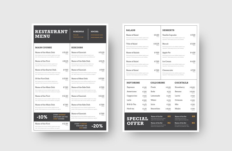 Special Menu Vector Images (over 4,600)