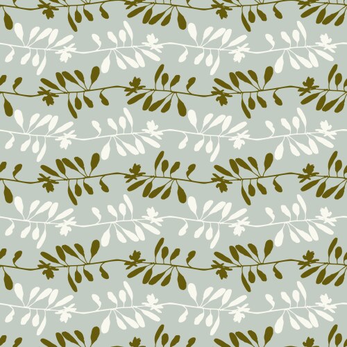 Modern botanical minimal wildflower pattern Vector Image
