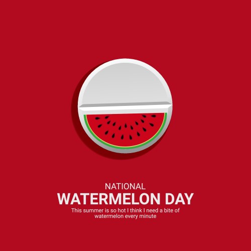 National give something away day creative ads Vector Image