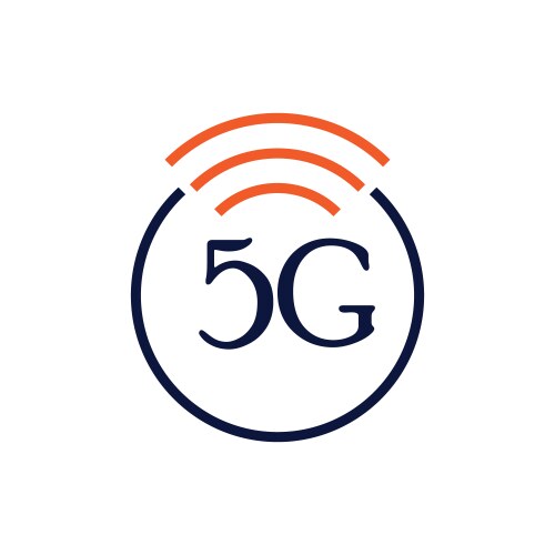 5g icon template logo Royalty Free Vector Image