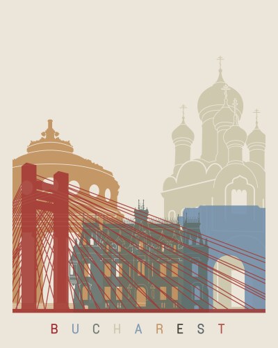 Bucharest Romania Skyline Vector Images (over 140)