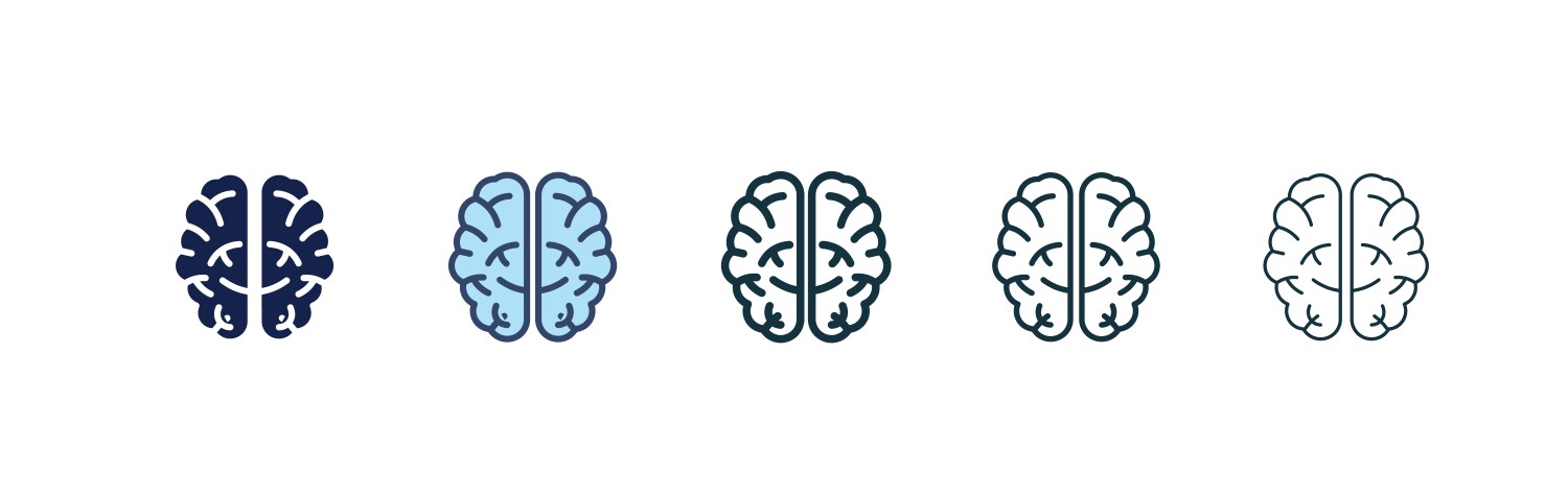Brain circuit icon Royalty Free Vector Image - VectorStock