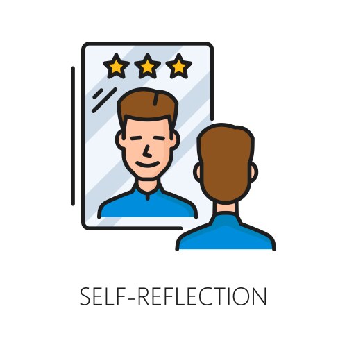 Self awareness Royalty Free Vector Image - VectorStock