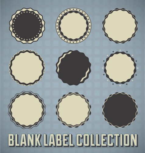 Blank vintage labels Royalty Free Vector Image