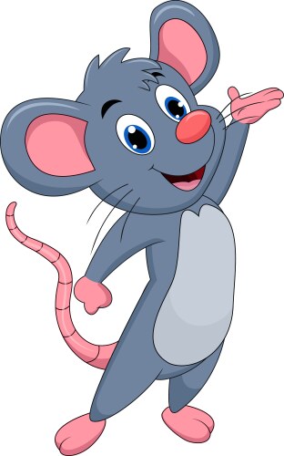 Cartoon dead mouse Royalty Free Vector Image - VectorStock