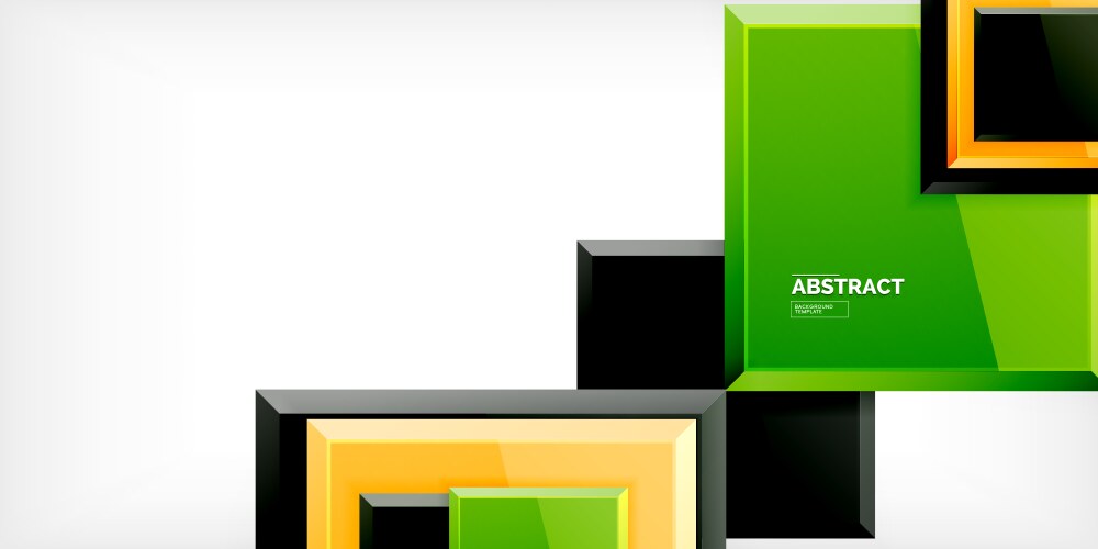 Shiny glossy metallic or plastic square design Vector Image