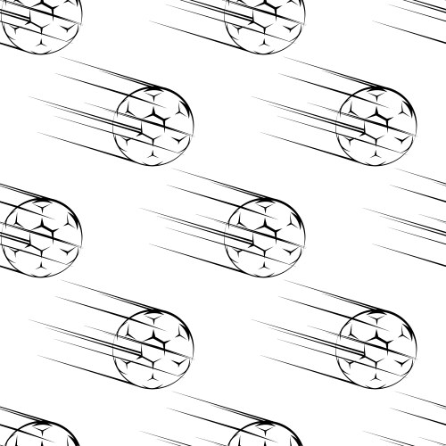 Football or soccer balls seamless pattern Vector Image