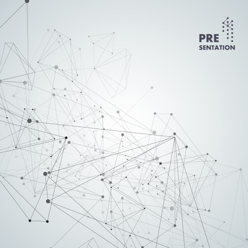 Geometric network graphic Royalty Free Vector Image