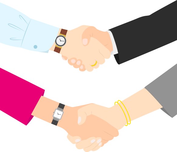Handshake Cartoon Vector Images (over 7,600)